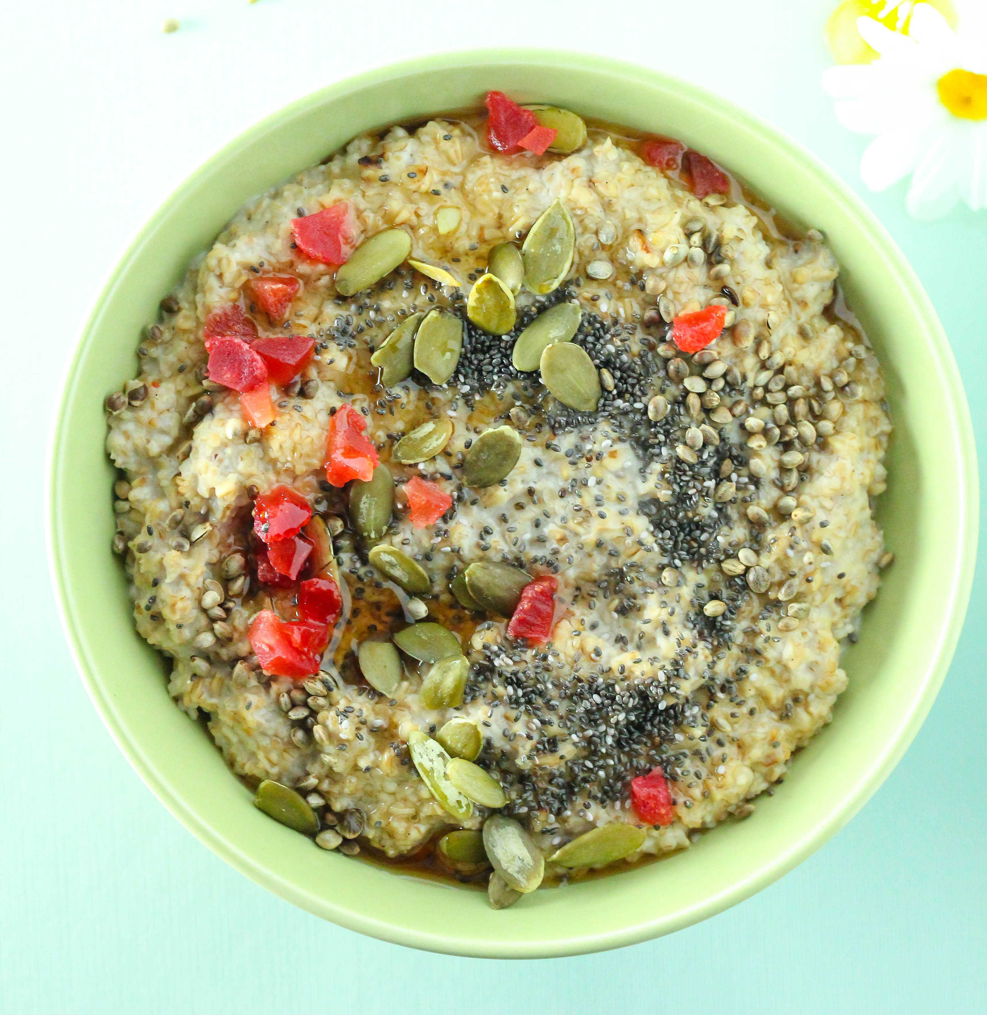 Pumpkin oatmeal bowl