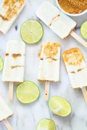 4 ingredient Vegan Key lime popsicles