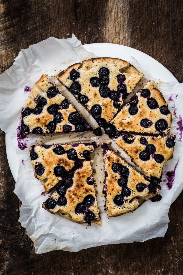 Lemon blueberry ricotta cake - Eat Good 4 Life