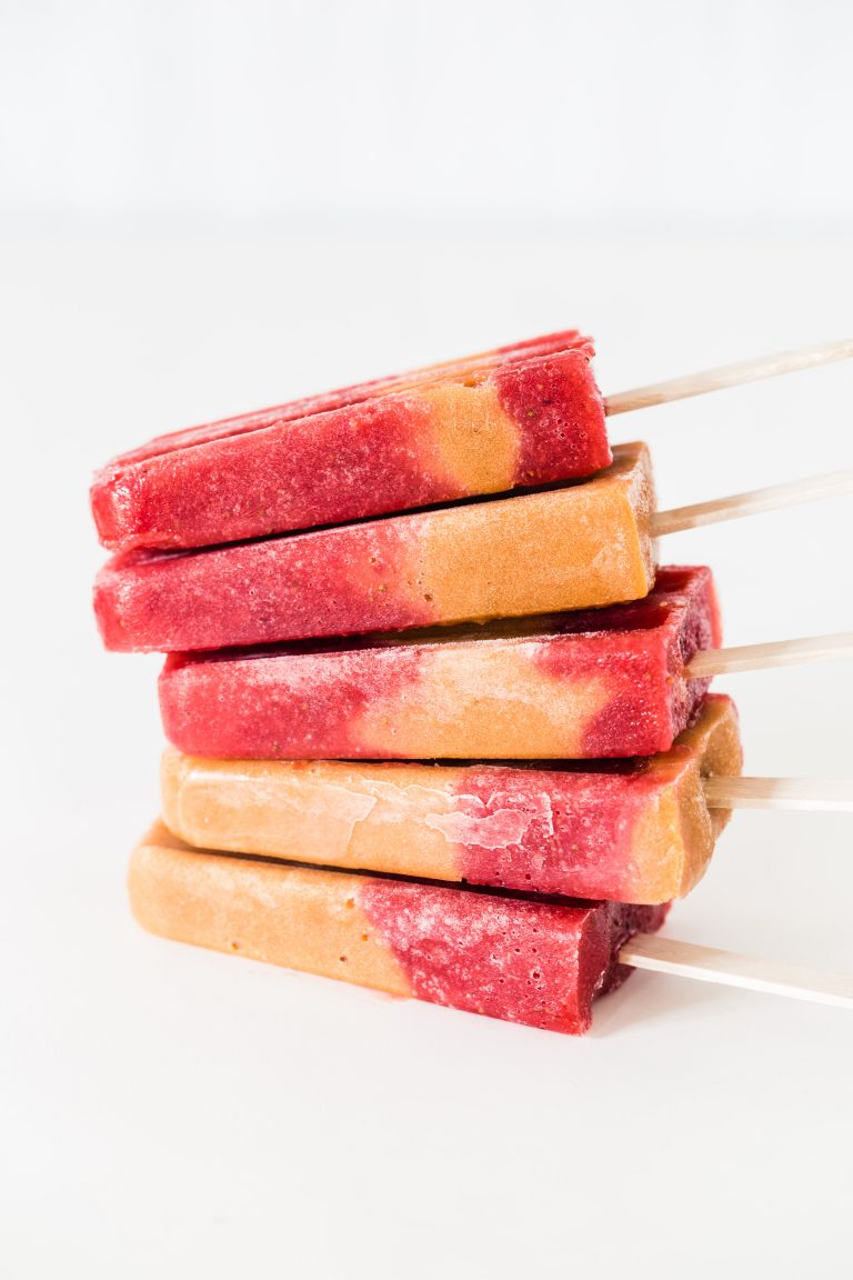 Strawberry apricot popsicles - Eat Good 4 Life