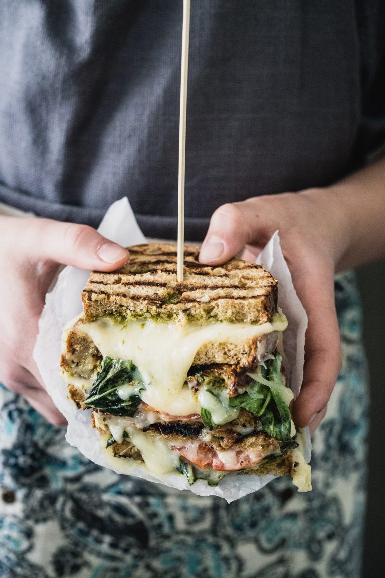 caprese grilled cheese sandwich - Eat Good 4 Life