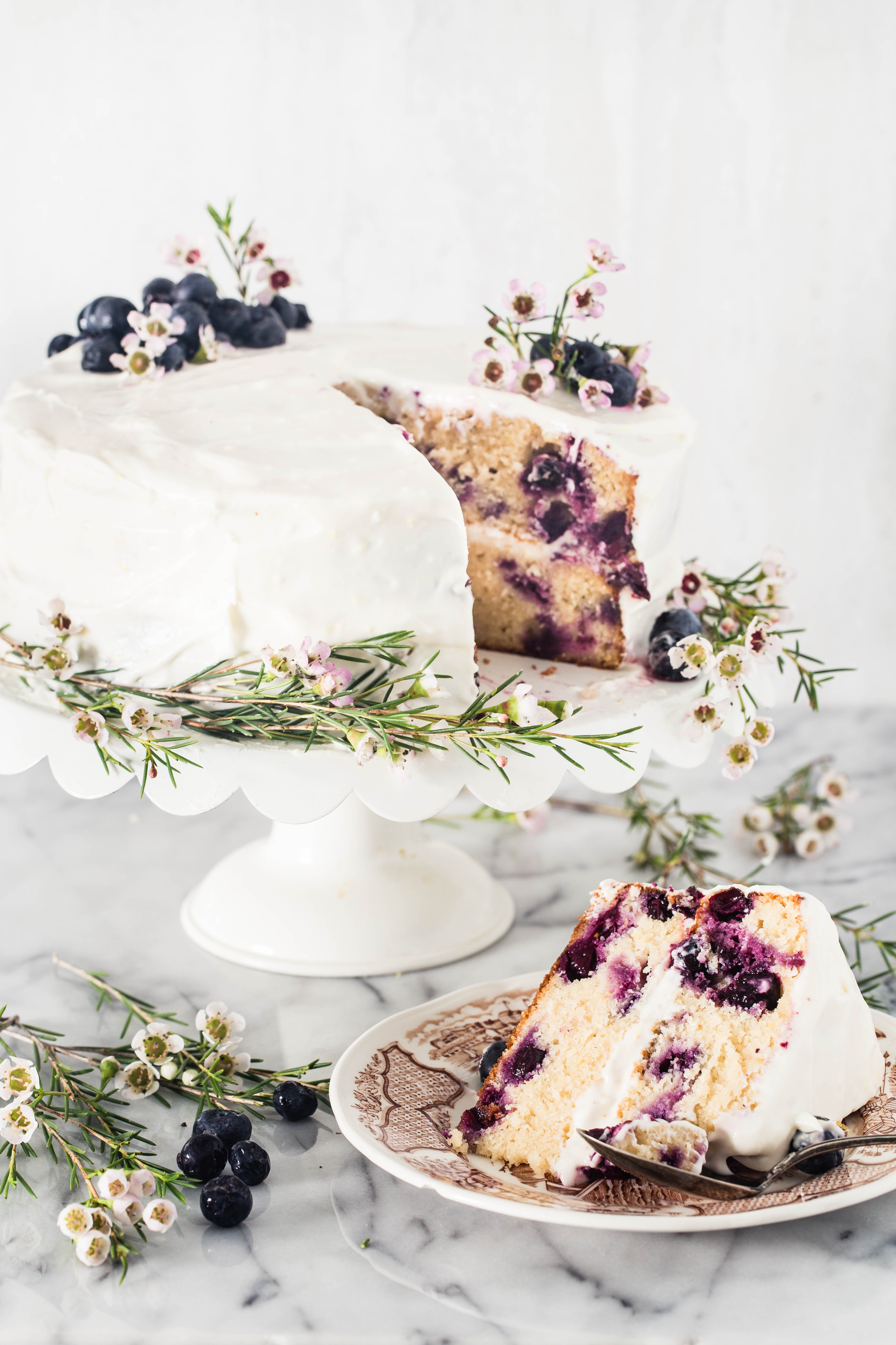 Blueberry Wedding Cake