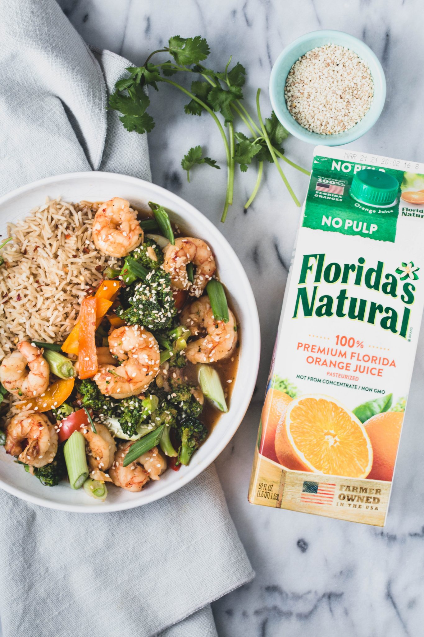 Orange garlic shrimp - Eat Good 4 Life